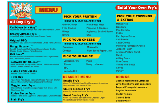 Our Menu by Fry Day Eats in Los Angeles, CA - Alignable