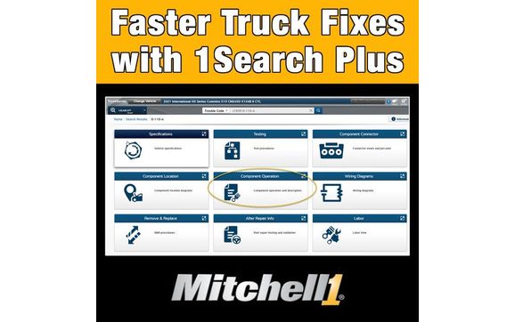 Faster Truck Fixes With 1Search Plus - Mitchell 1 TruckSeries by Mitchell 1 in Mesa, AZ - Alignable