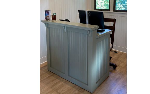 Handcrafted Solid Wood Reception Desk by PineTree WoodShop - Chicago in ...