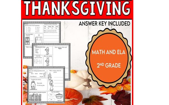 Thanksgiving Math and ELA Worksheets | 2nd Grade by It Takes A Village ...