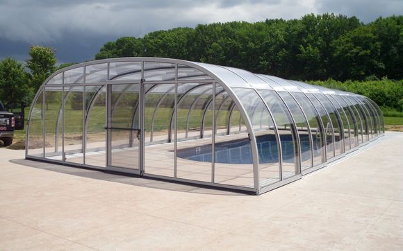 Retractable pool enclosures by Pool and Spa Enclosures, LLC in Monroe ...