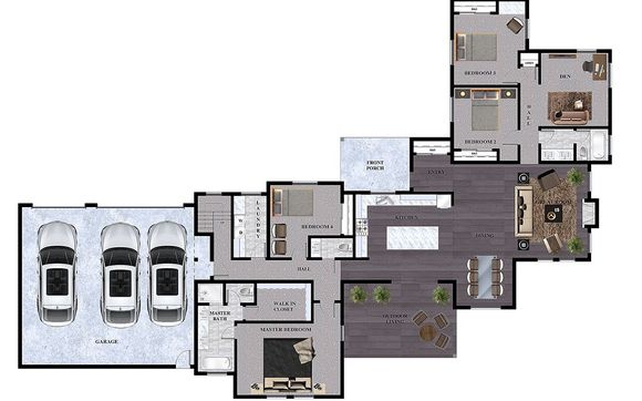 SITE PLAN OR MAP RENDERINGS. LANDSCAPE PLAN RENDERINGS. by House ...
