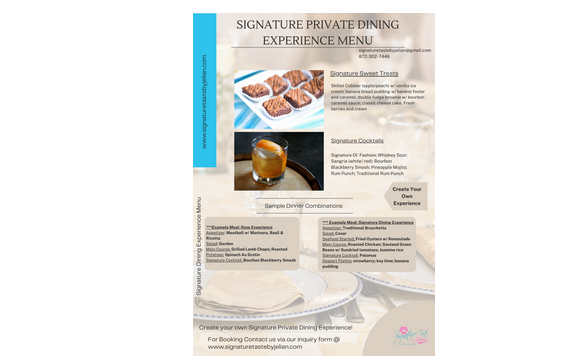Private Dining Experience by Signature Taste by Jelian in Chicago, IL ...