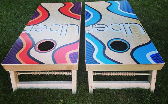 Uber foldable legged with built in stabilizer bar digital print ...