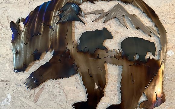 I creat hand cut burnet metal art. Flat and dimensional by AFTER IMAGE ...