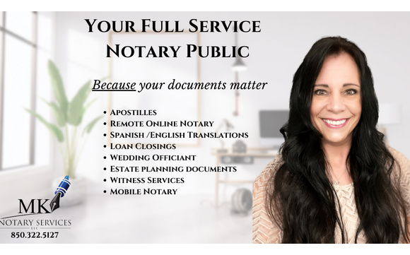 Real Estate Notary Services by MK Notary Services, LLC in Bradfordville, FL - Alignable