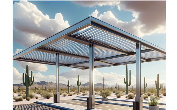 Parking Lot Metal Shade Structures by Phoenix Canopy & Shades LLC in ...