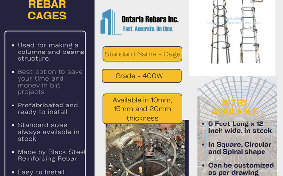 Rebar Cages by Ontario Rebar in Markham, ON - Alignable