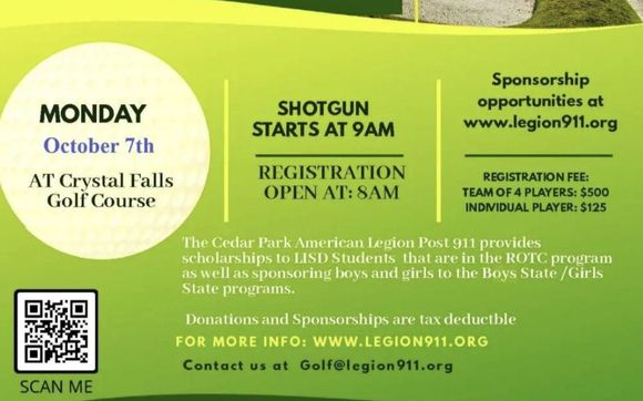 Charity Golf Tournament - CP American Legion #911 by Hunter-Morris ...