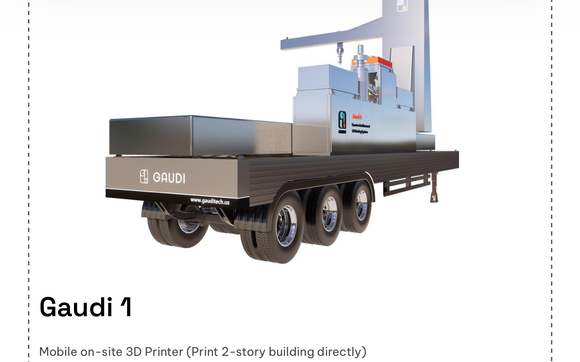 Gaudi 1 mobile on-site 3D concrete printer by //LOUVERED// PERGOLAS ...