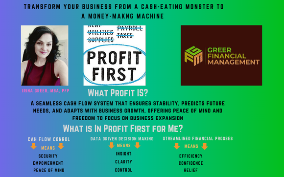Profit First Cash Flow Management System by Greer Financial Management ...