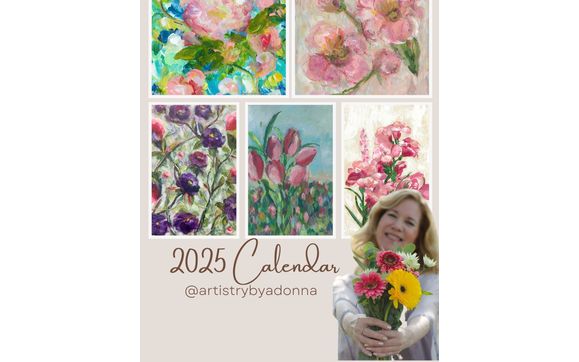 2025 Calendar with frameable art prints by ArtistrybyAdonna in Ventura ...
