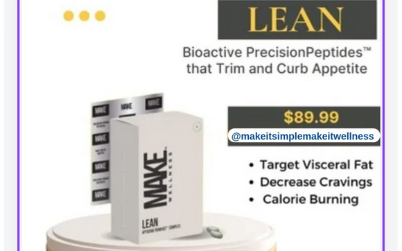 MAKE Wellness - Lean (Curb Appetite, Burn Fat) by MAKE IT SIMPLE MAKE ...