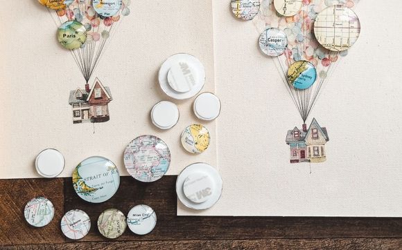 Pixar Up Inspired House with Balloons and Upcycled Maps, by A Wandering ...
