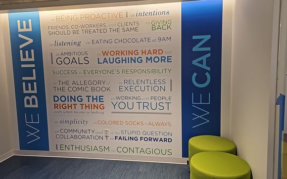 Custom Vinyl Quotes, Mission Statements, Core Values and decals by Wall ...
