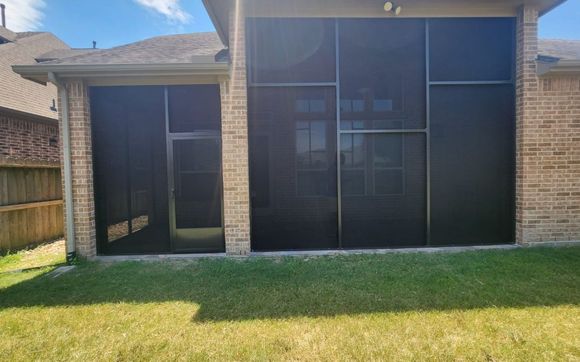 80% solar screen patio enclosure. by JR Solar Screens in Cypress, TX ...