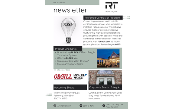 Ram Tail Railing by Ram Tail - Cable Rail Systems in Foley, AL - Alignable