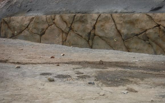 Shotcrete Rock Carving Retaining Wall by Shotcrete Lining Systems, Inc ...