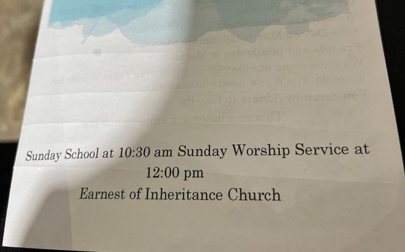 Worship Services by Earnest Of Inheritance Church in Green Bay, WI ...