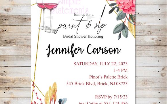 Bridal Shower Invitations by Simple Statements in Forked River, NJ ...
