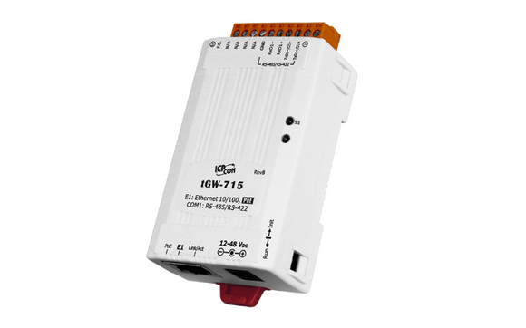 tGW-715: Tiny Gateway - Modbus TCP to RTU/ASCII with PoE and RS-422/485 by ICP DAS USA in ...