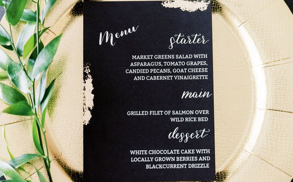 Menu Design by Katherine Kraai Calligraphy in Austin, TX - Alignable