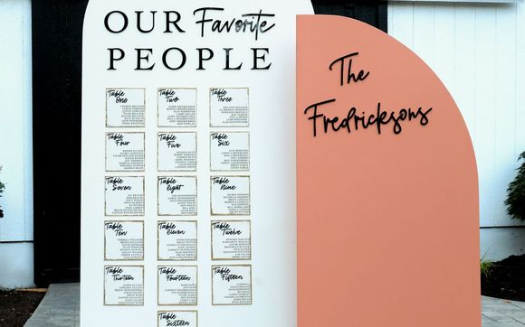 Calligraphy Seating Charts by Blissful Calligraphy in Covington, WA ...