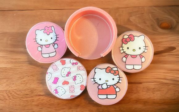Hello Kitty Coasters by Creations of the Heart Art in Mansfield, TX ...