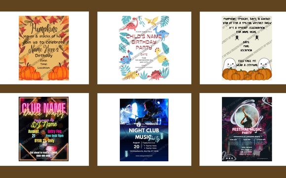 Invitations & Event/Party Flyers, Posters, etc by Wild Hearts Designs ...