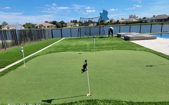 Putting green build by Monster Grass and Artificial Turf Installers in ...