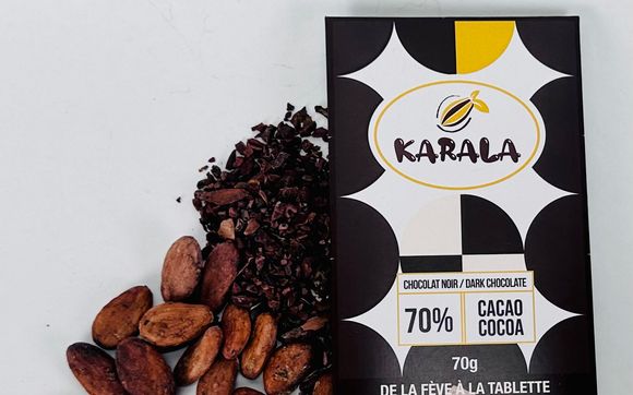 Chocolate bars and cocoa nibs by Transformation Cacao Ivoire Québec Inc ...