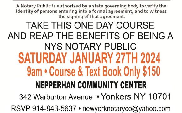 Take our January 27th 2024 Notary Master Class by New York Notary ...