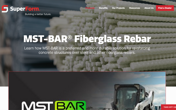 MST Bar (GFRP) rebar by Miller ICF llc in Holmesville Area - Alignable