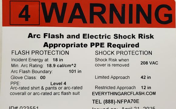 Official NFPA 70E Arc Flash Label by Everything Arc Flash, LLC. in Lake ...