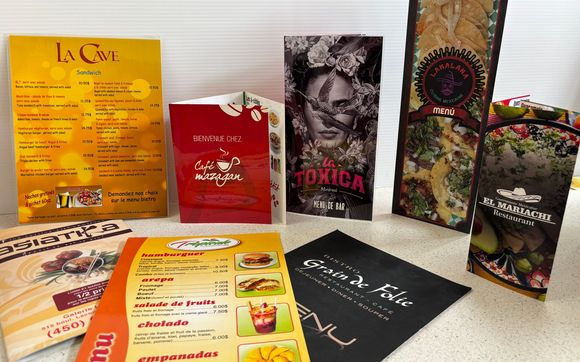 Menus by Imprimerie AJM in Montreal, QC - Alignable