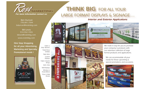 Large Format Displays by Rest Marketing by Rest Marketing in Canton, GA ...