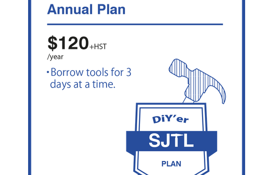 DIY'er membership level by Saint John Tool Library & DIY Centre in ...